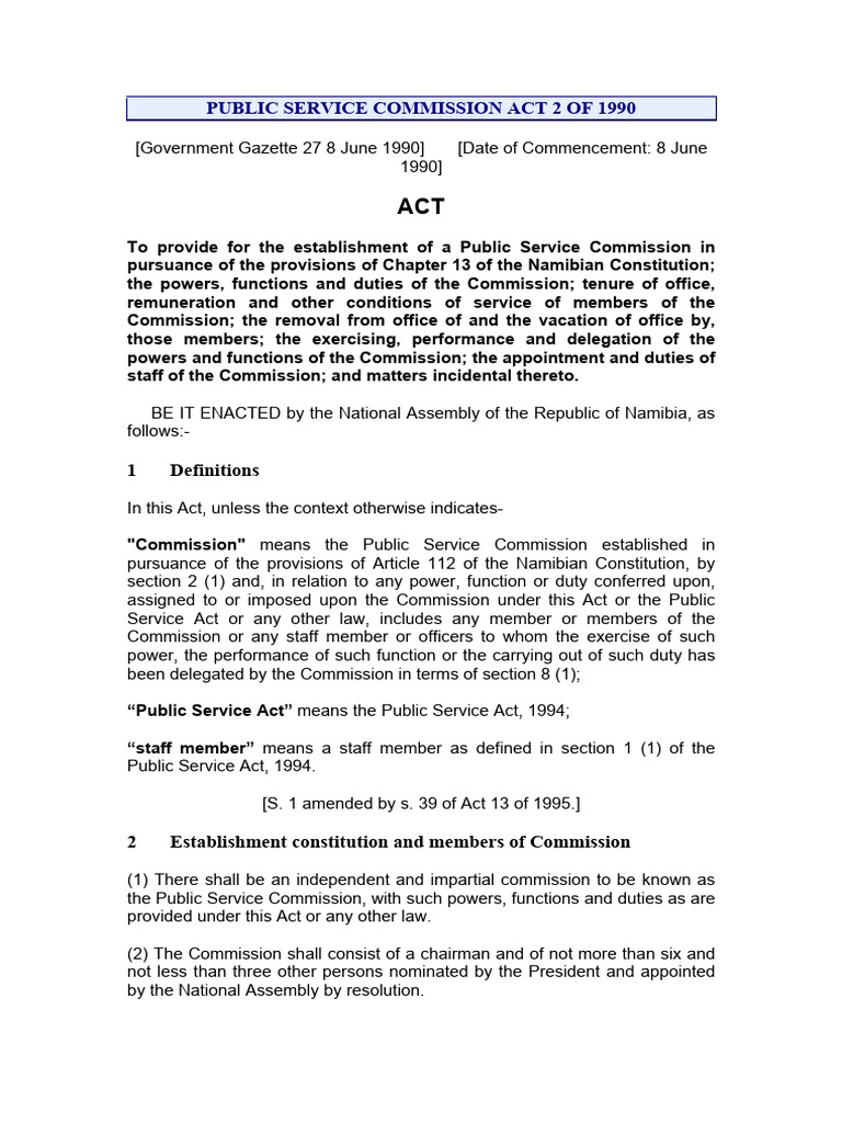 PSC Act No. 2 of 1990 | PDF | Perjury | Summons