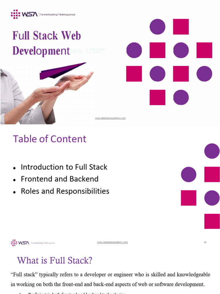 Fullstack Introduction | PDF | World Wide Web | Internet & Web Fullstack Introduction | PDF | World Wide Web | Internet & Web