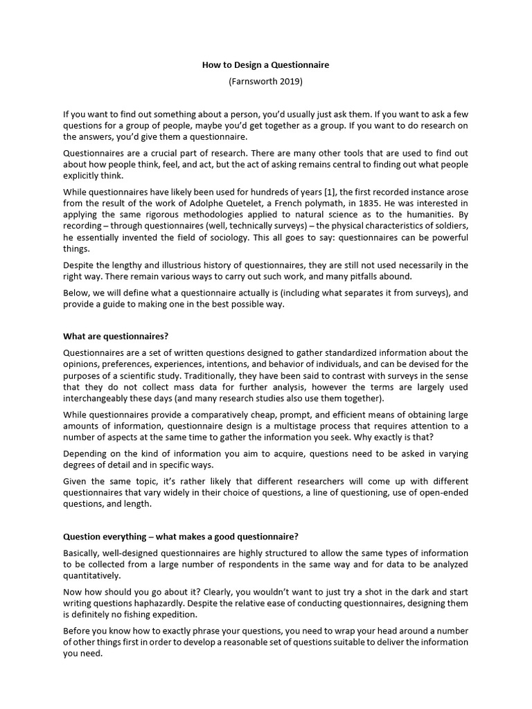 Lernset Fragebogendesign | PDF | Questionnaire | Survey Methodology