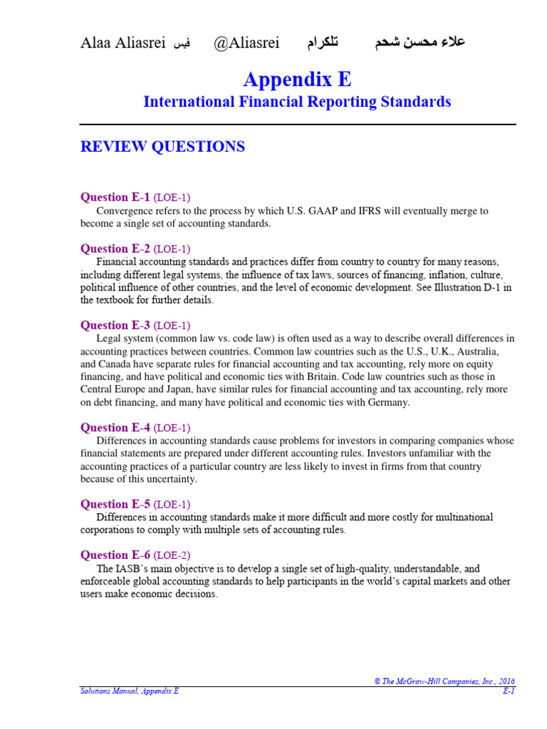 SMApp E | PDF | International Financial Reporting Standards | Accounting