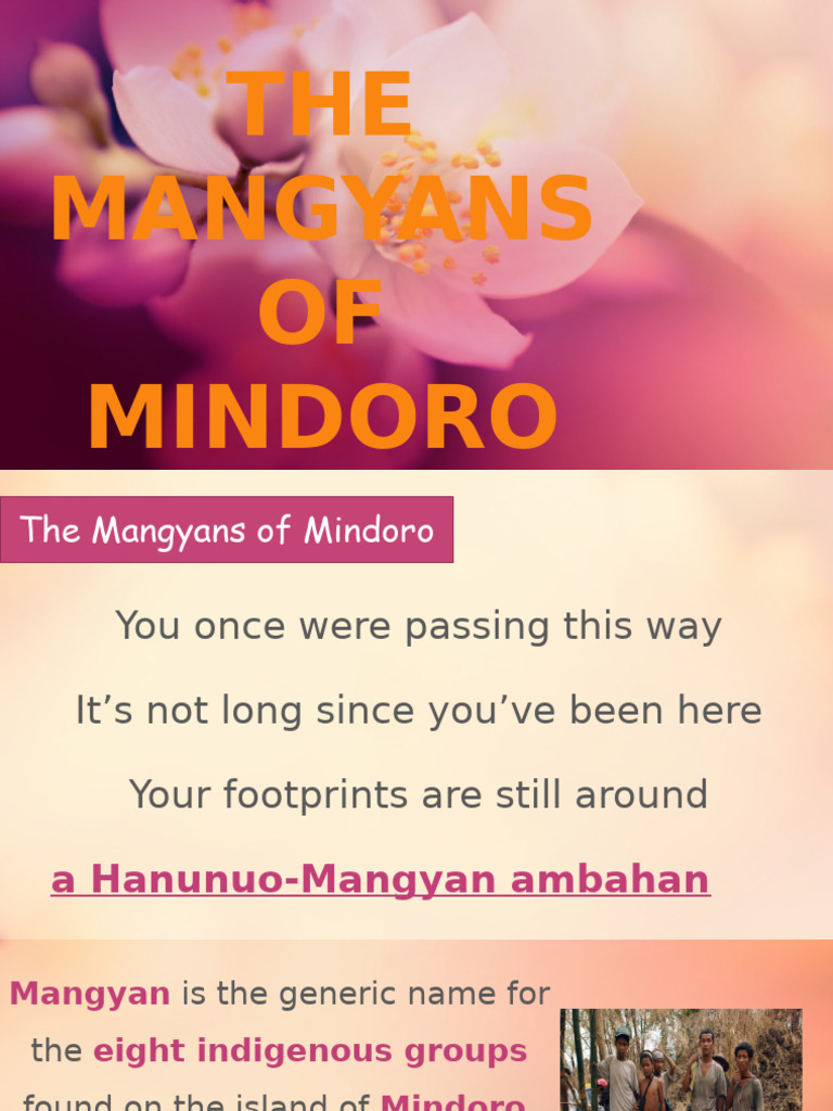 Mangyans of Mindoro | PDF