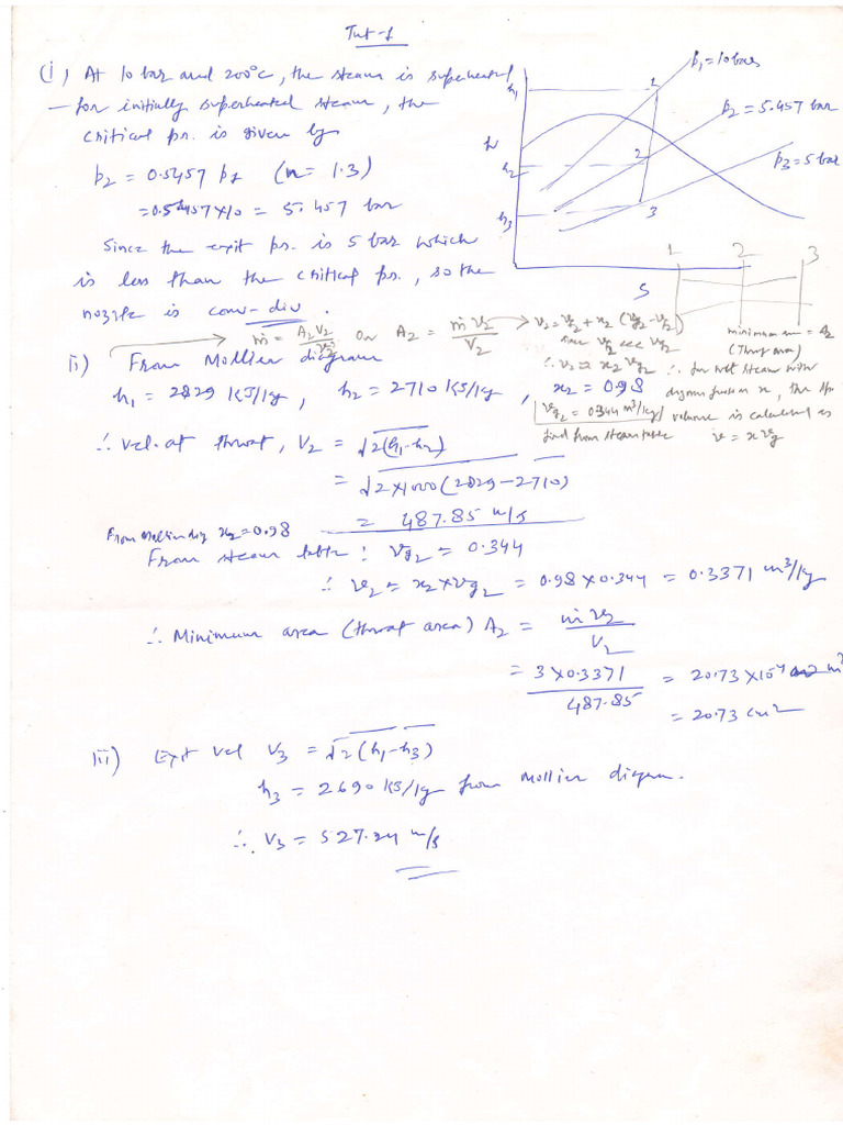 Tut-6 Steam Nozzles-Solution PDF | PDF