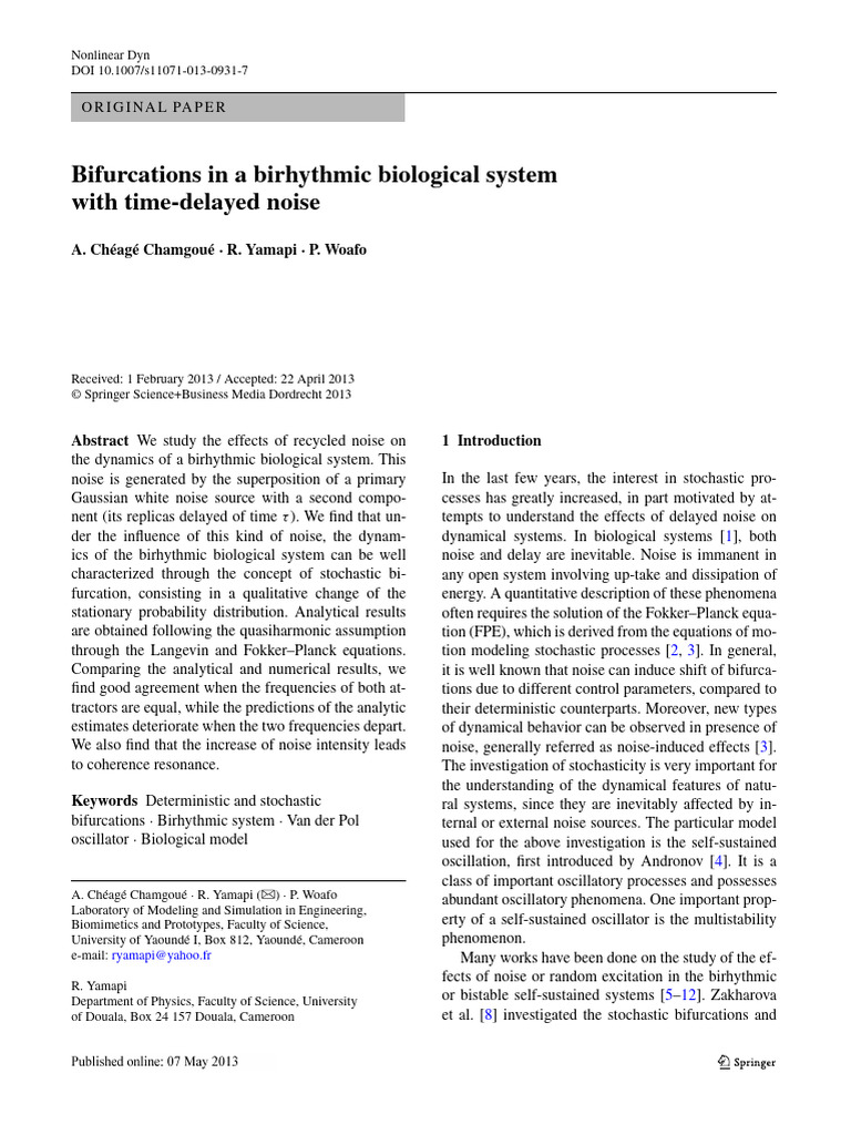 André 2013 | PDF | Applied Mathematics | Physics