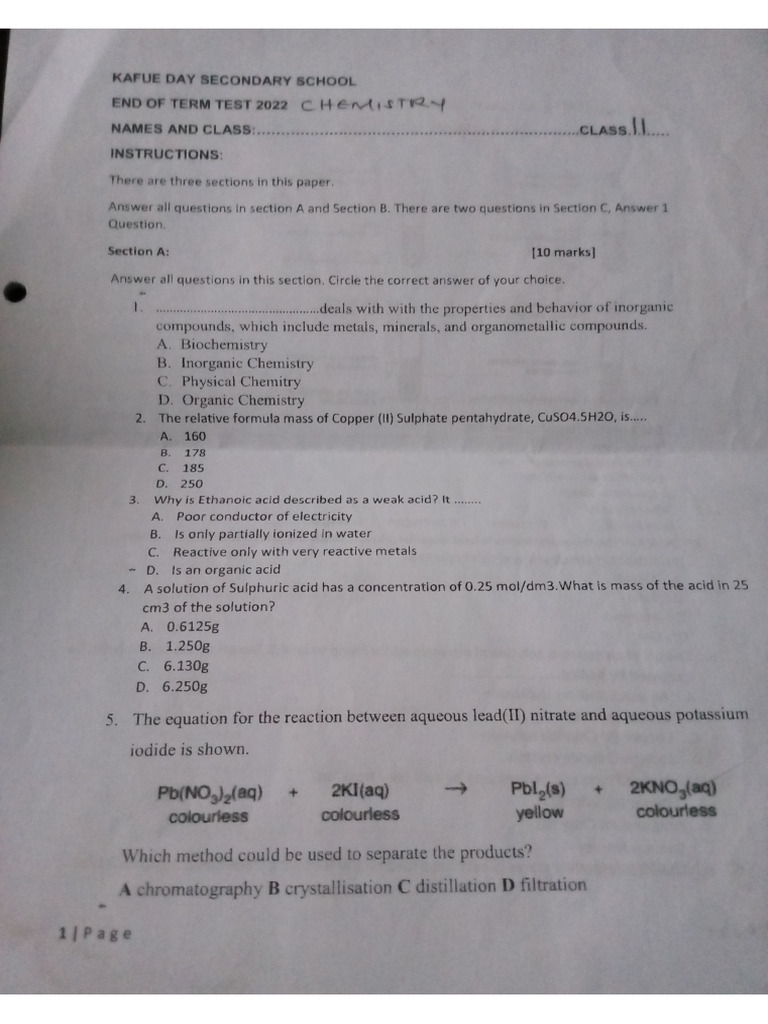 Chemistry papers | PDF