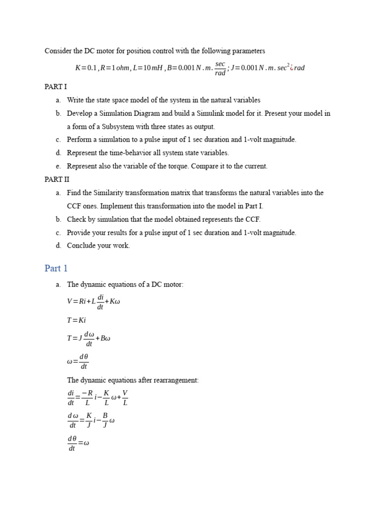 Assignment 1 | PDF | Torque | Applied Mathematics