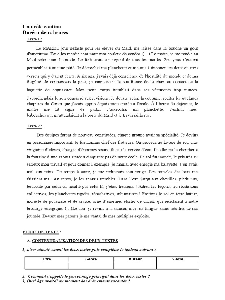 Controle Continu | PDF