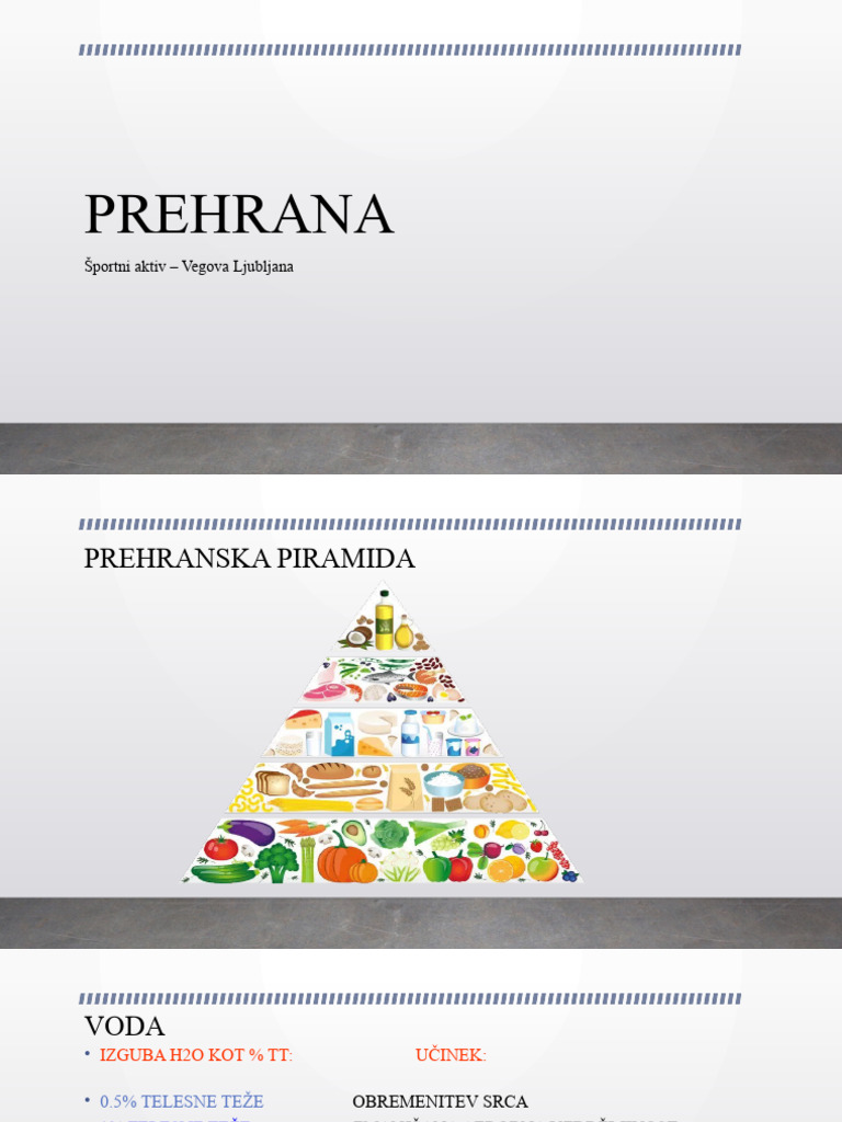 PREHRANA (1. in 2. Letnik) | PDF