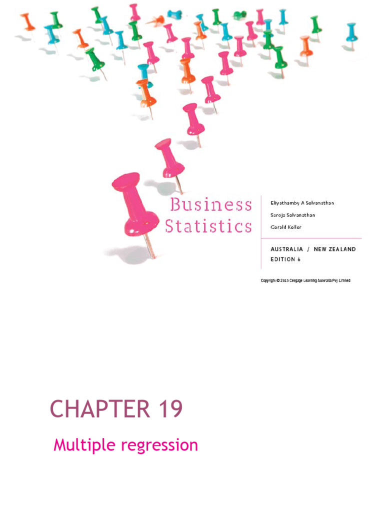 Selvanathan 6e - 19 - PPT | PDF | Coefficient Of Determination | Errors And Residuals