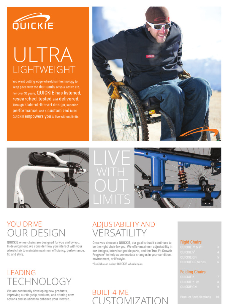 Sunrise Quickie Xtr 1206695 Web Pdf Wheelchair Vehicle Technology