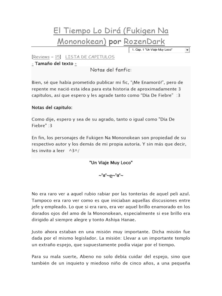 El Tiempo Lo Dirá: Un Viaje Loco | PDF