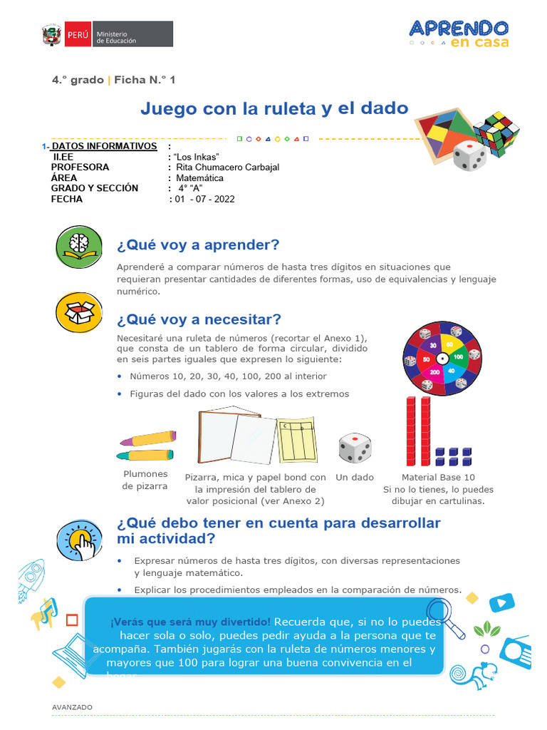 Juego Ruleta Dado | PDF