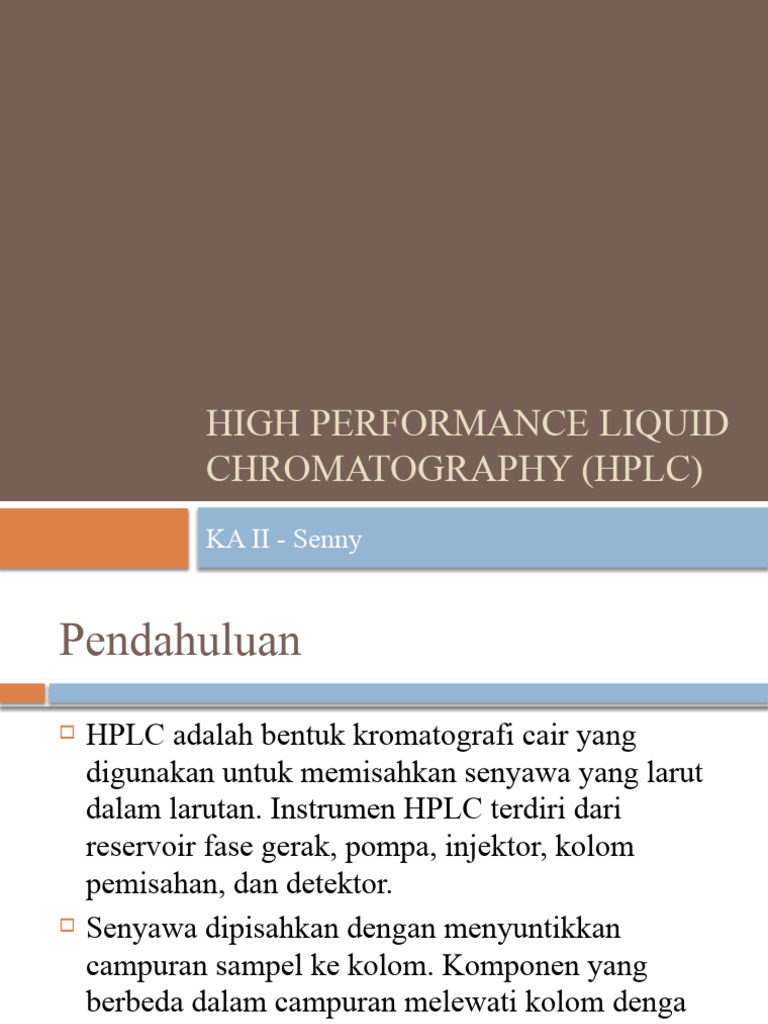HPLC | PDF