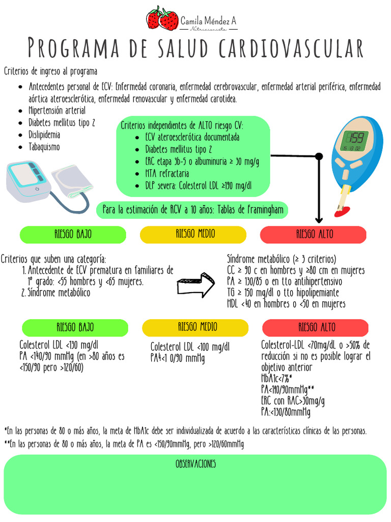 Programa de Salud Cardiovascular | PDF | Diabetes | Obesidad