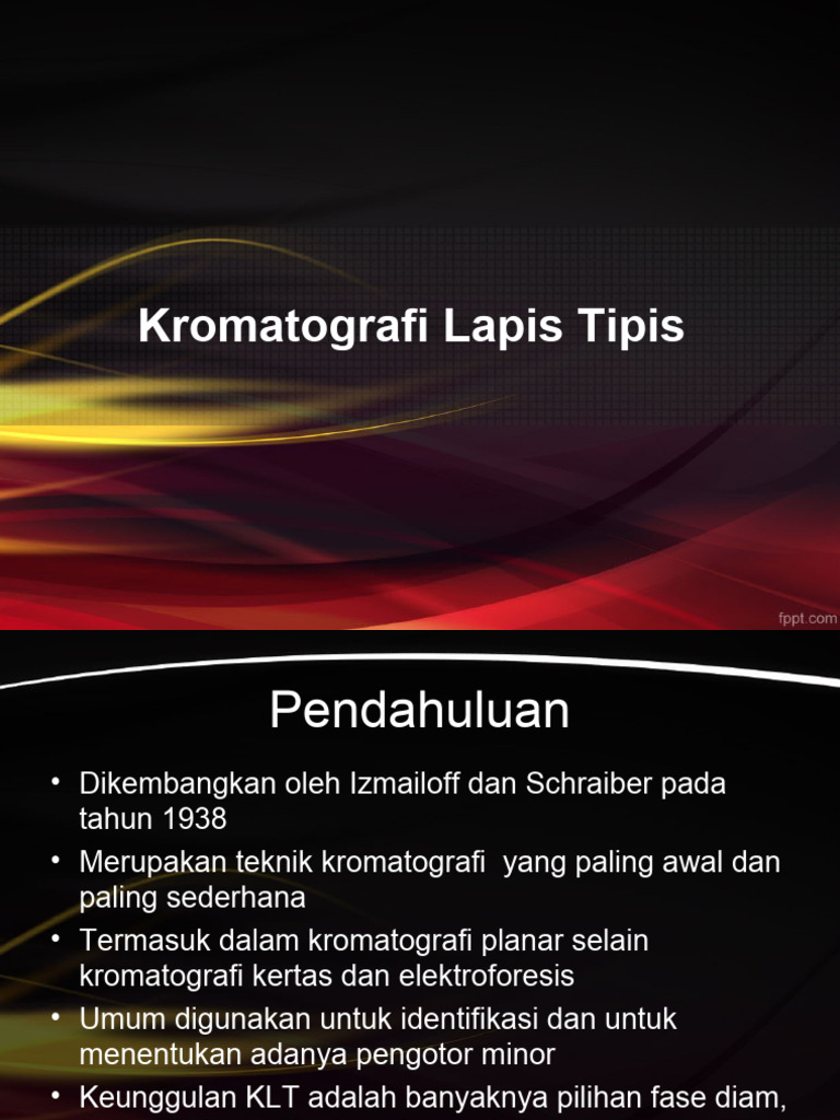 "Panduan Kromatografi Lapis Tipis" | PDF