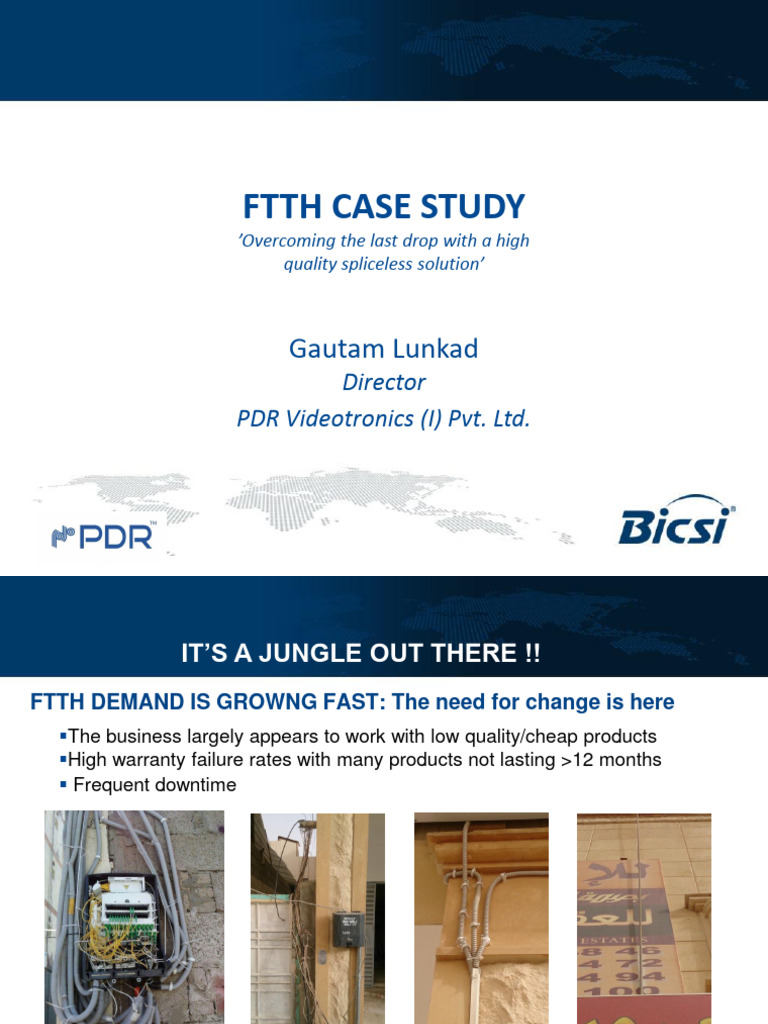 Ftth Case Study | PDF | Fiber To The X | Optical Fiber