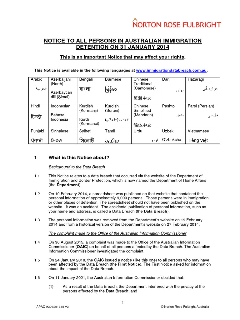 Compensation Assessment Scheme - Notice | PDF | Anxiety