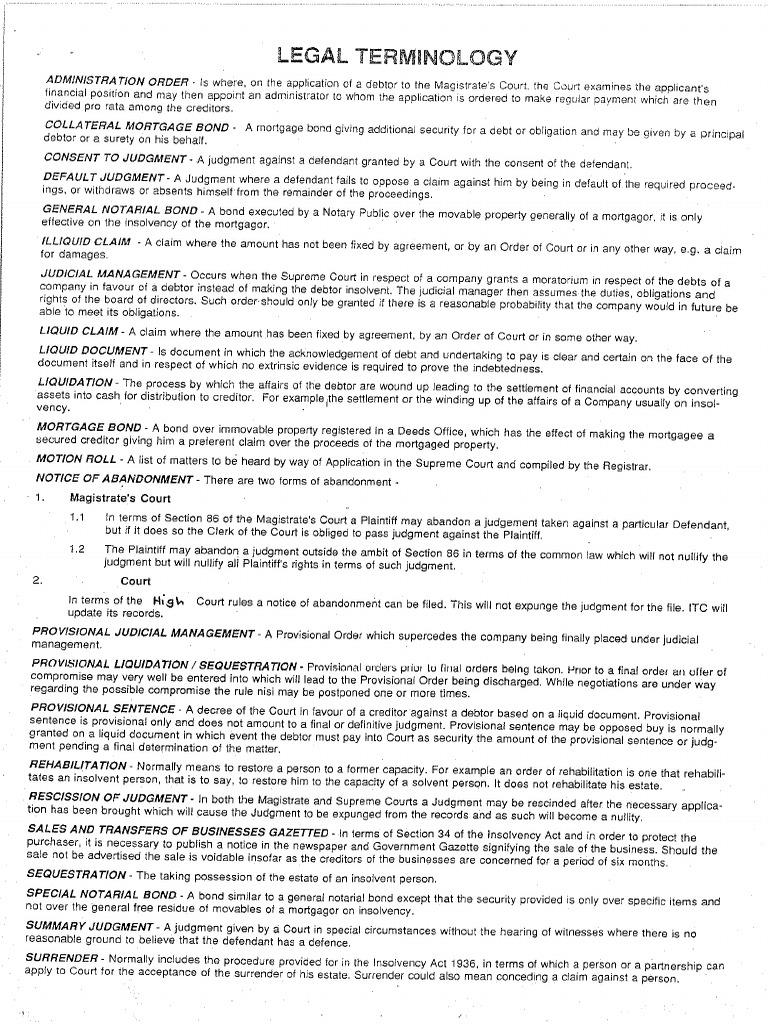 Legal Terms | PDF