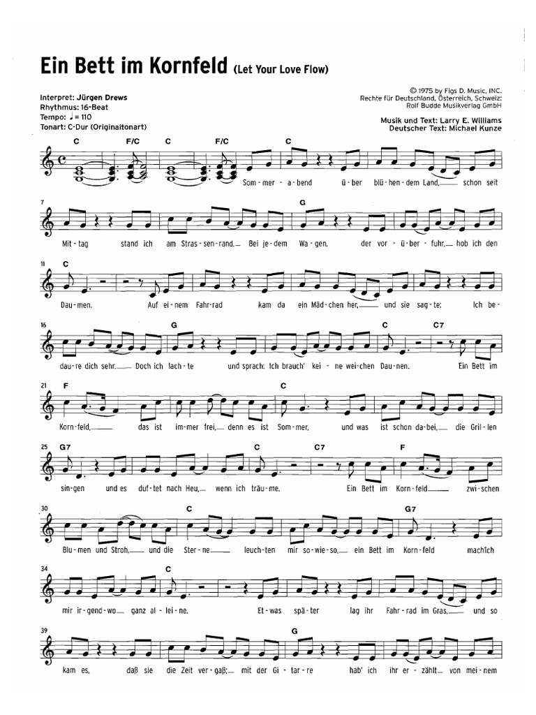 Ein Bett Im Kornfeld | PDF