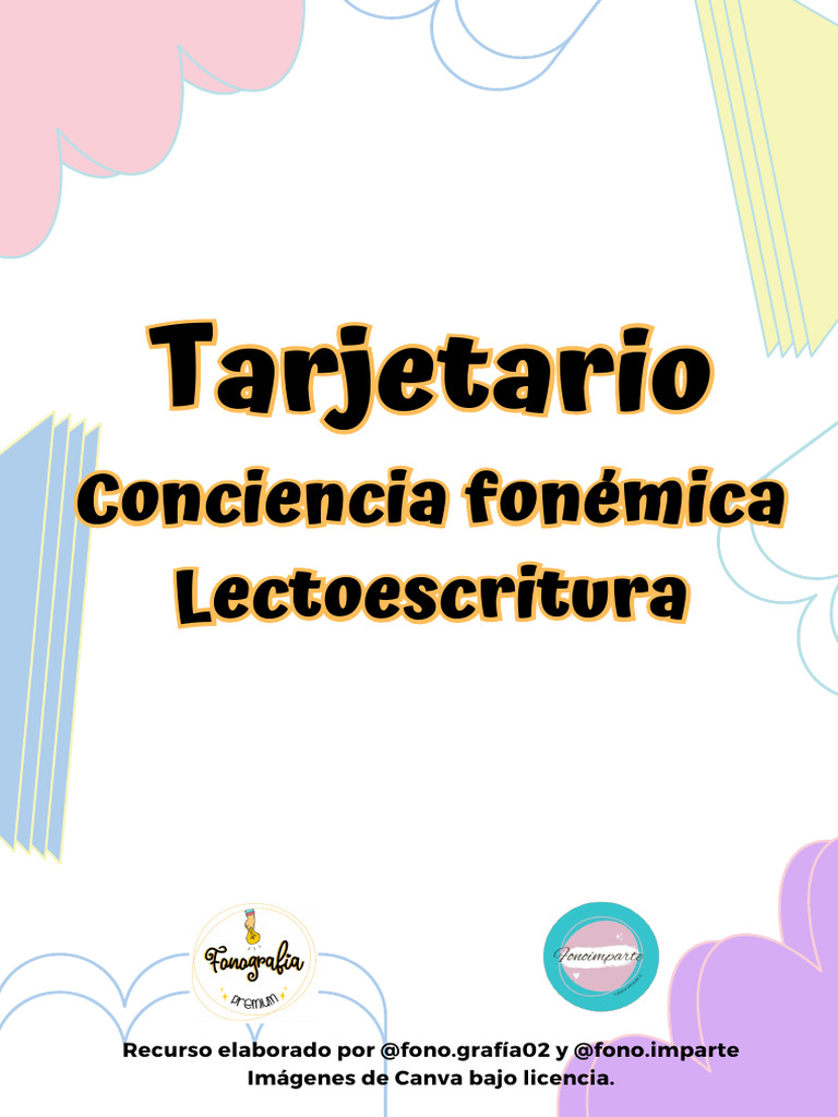 Tarjetario de Conciencia Fonémica | PDF