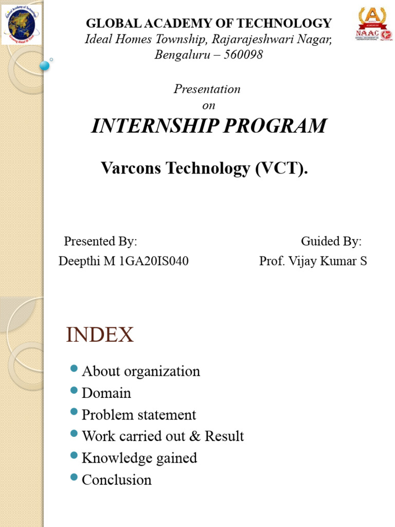 Internship - PPT (Front End) | PDF | Web Development | Websites