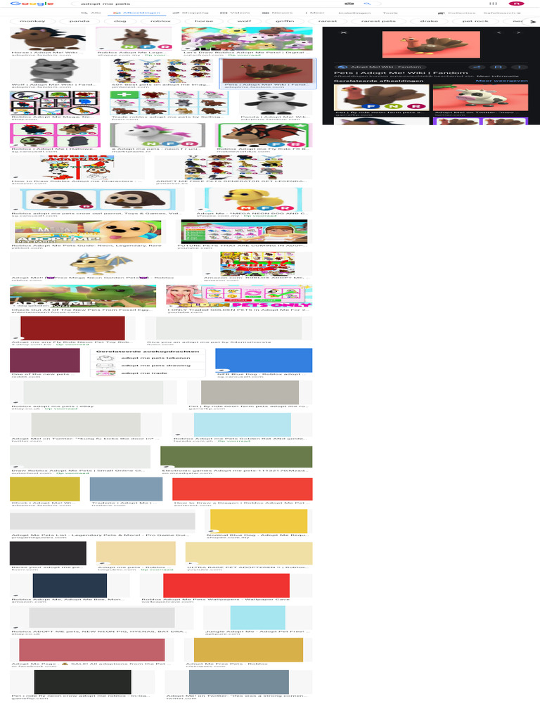 Adopt Me Pets - Google Zoeken | PDF