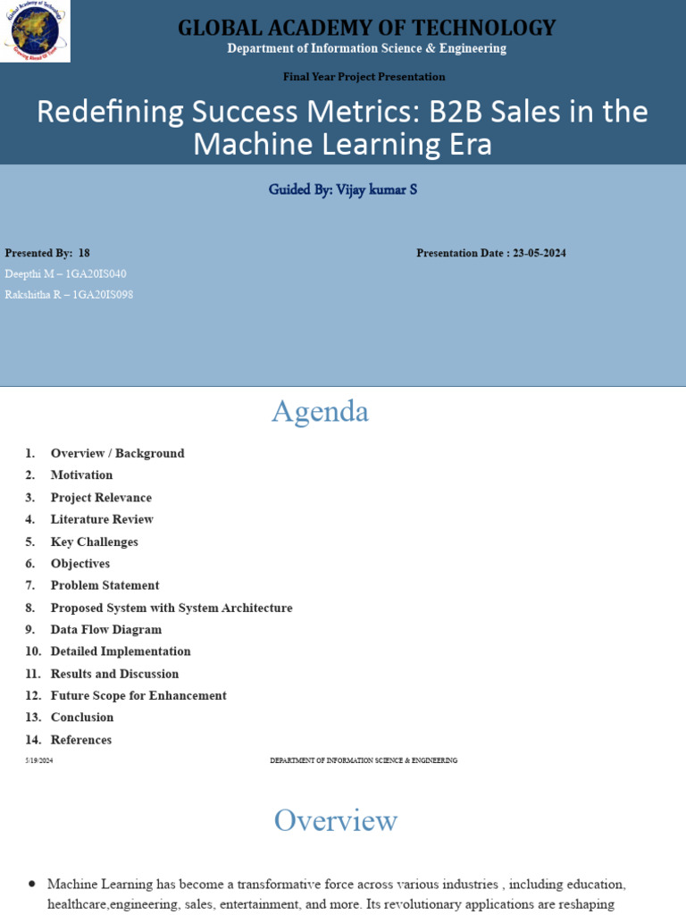 Project Presentation | Download Free PDF | Linear Regression | Mean Squared Error