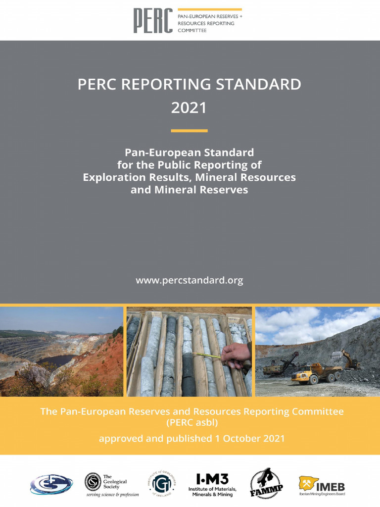 PERC Reporting Standard 2021 Overview | PDF | Mining | Risk
