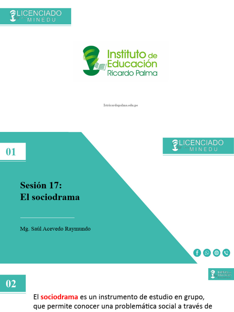 Sesion 17 El Sociodrama | PDF