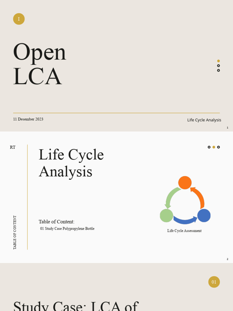 Open LCA: 11 Desember 2023 | PDF | Life Cycle Assessment