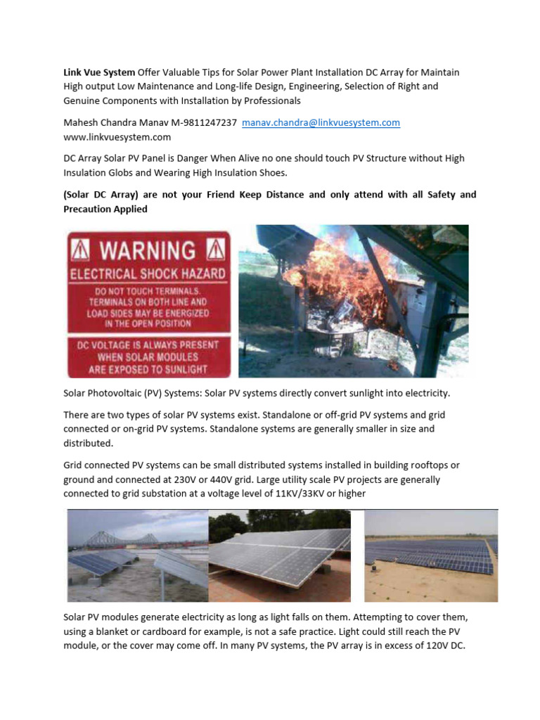 Solar PV DC Array Best Practice Component Instllation2023 1672993771 | PDF | Photovoltaic System ...