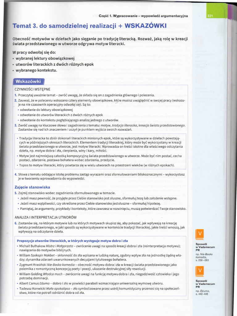 Konsp Matura Rozsz Przykład | PDF