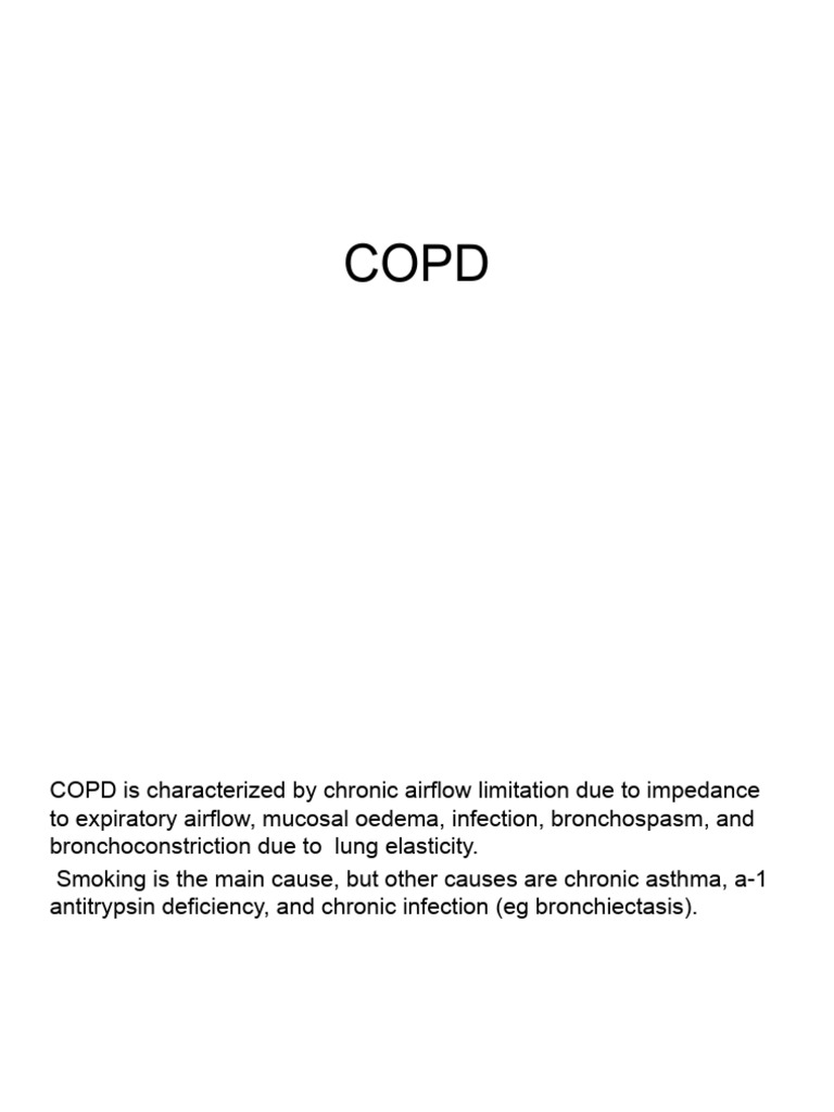 Copd | PDF | Chronic Obstructive Pulmonary Disease | Clinical Medicine