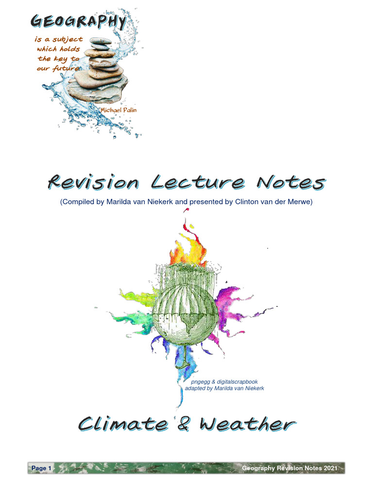 Climate Revision Lectures Notes 2021 | PDF | Tropical Cyclones | Eye ...