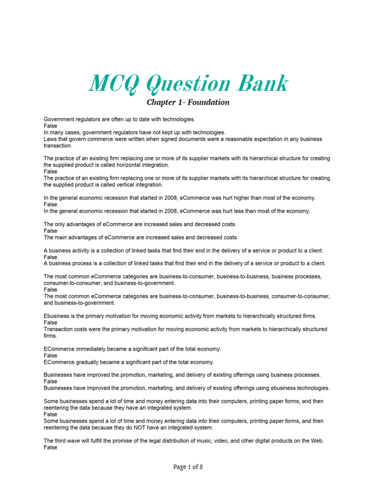 Chapter 1 Second Wave | PDF | E Commerce | Electronic Business