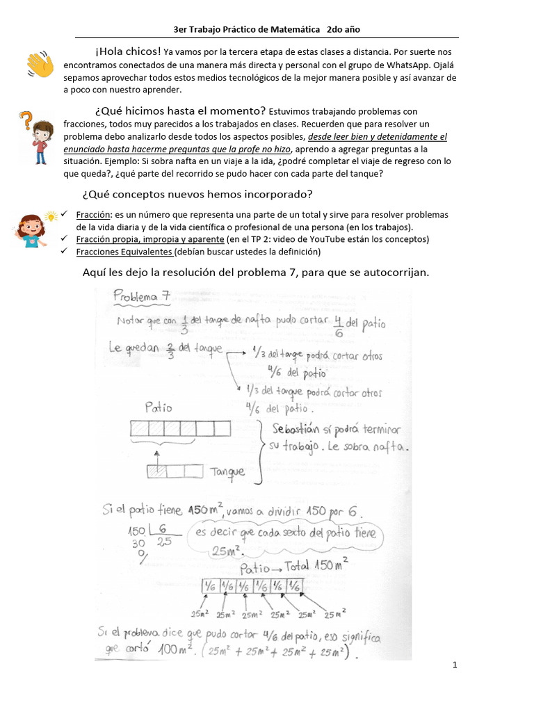 3er TP Matematica Segundo Año | PDF | Matemáticas
