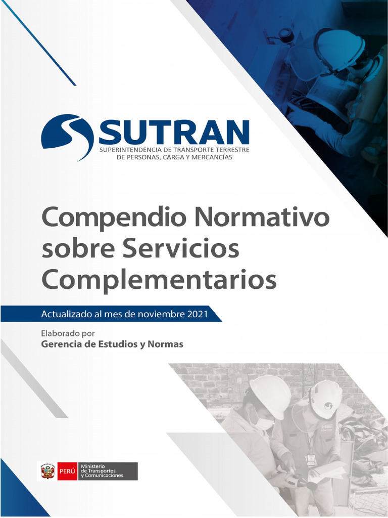 Compendio Normativo Servicios Complementarios | PDF | Regulación | Licencia de conducir