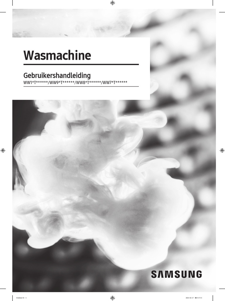 Samsung Gebruikershandleiding Wasmaschine WW1 T /WW9 T /WW8 T /WW7 T | PDF