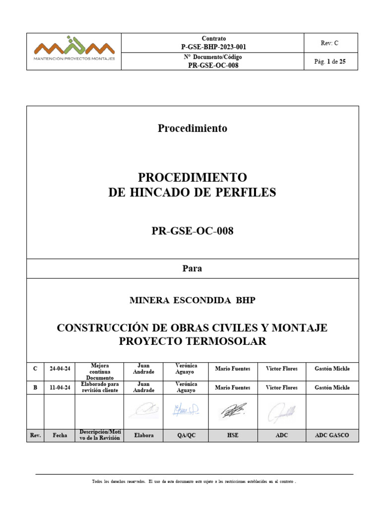 PR Gse Oc 008 - C | PDF | Fundación (Ingeniería)