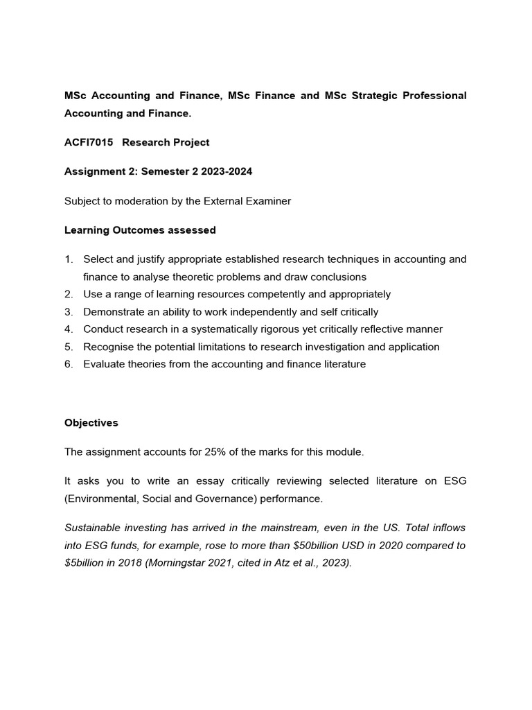CW2 - RP 2023 24 Revised Jan 2024 SUBJECT TO MODERATION - Tagged | PDF | Cognition
