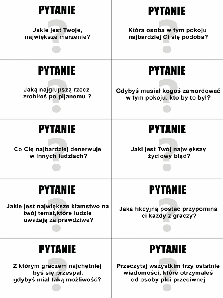 Pytania 1 | PDF