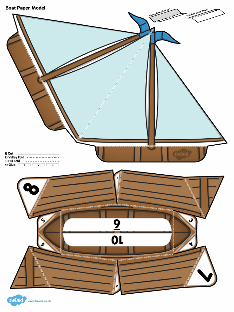 Toys Boat Paper Model | PDF