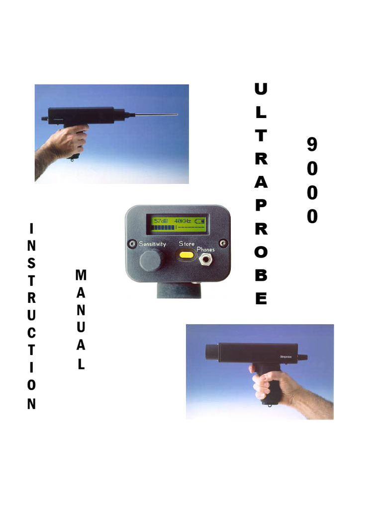 Ultraprobe 9000 Instruction Manual | PDF | Ultrasound | Headphones