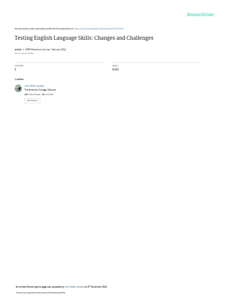 TELS Changesandchallenges | PDF | Educational Assessment | Learning