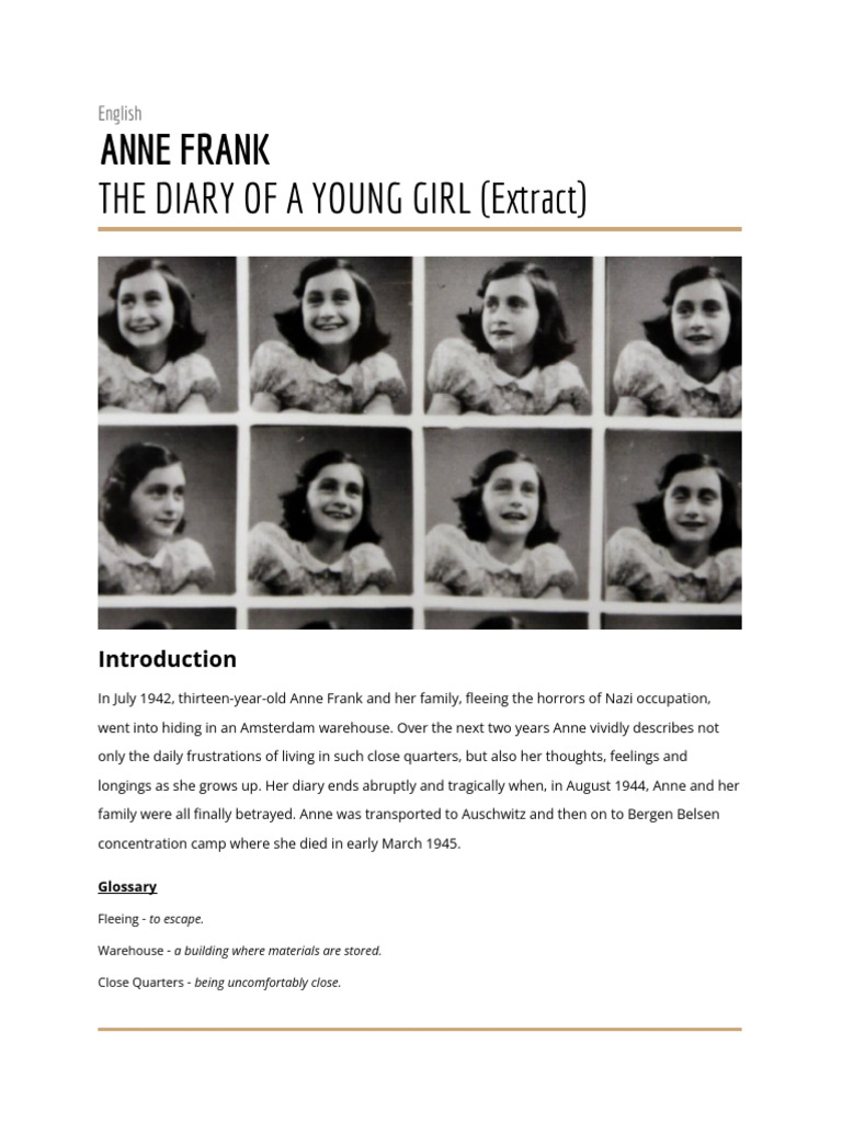 Anne Frank | PDF | Anne Frank