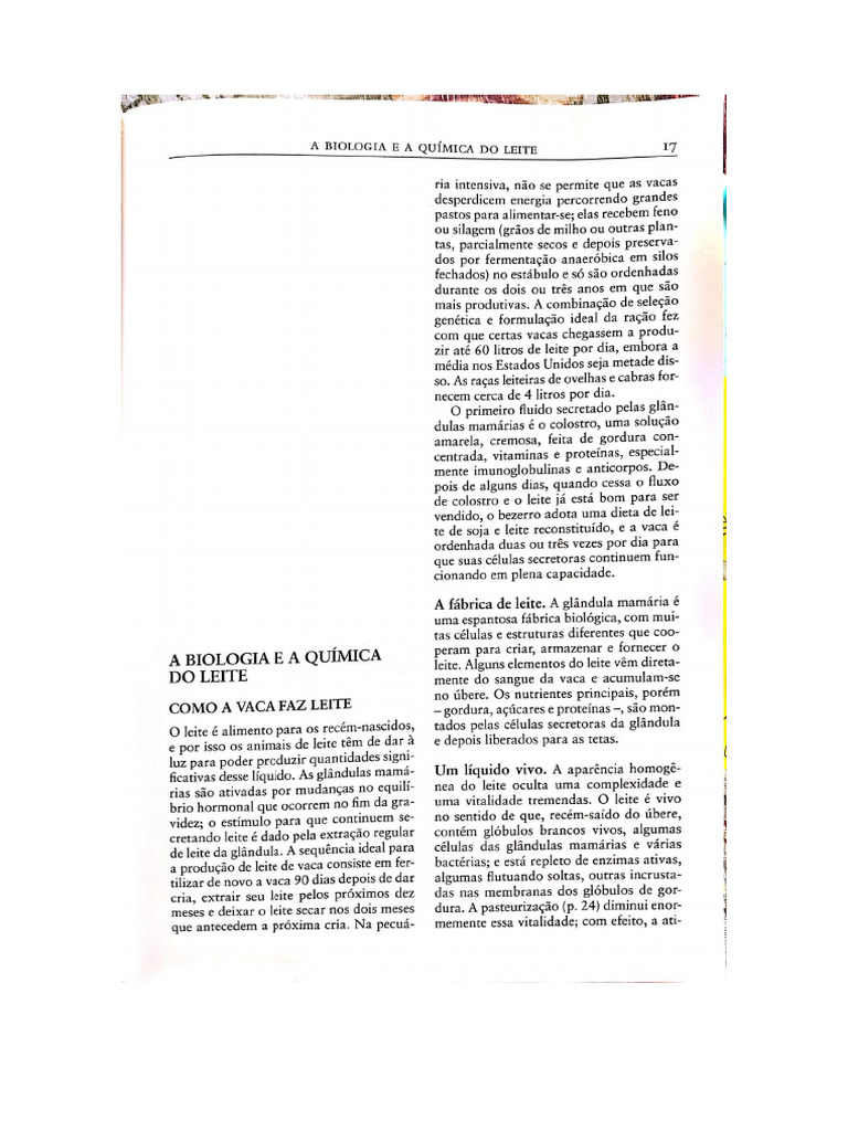Texto Complementar - Leite | PDF