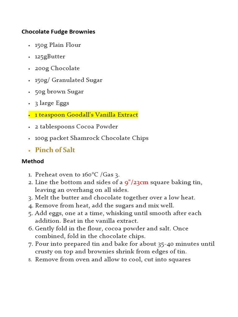 Home Ec Gcse/junior Cert Recipe | PDF