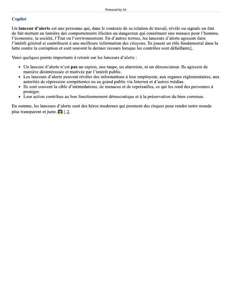 Lanceur D'alerte | PDF