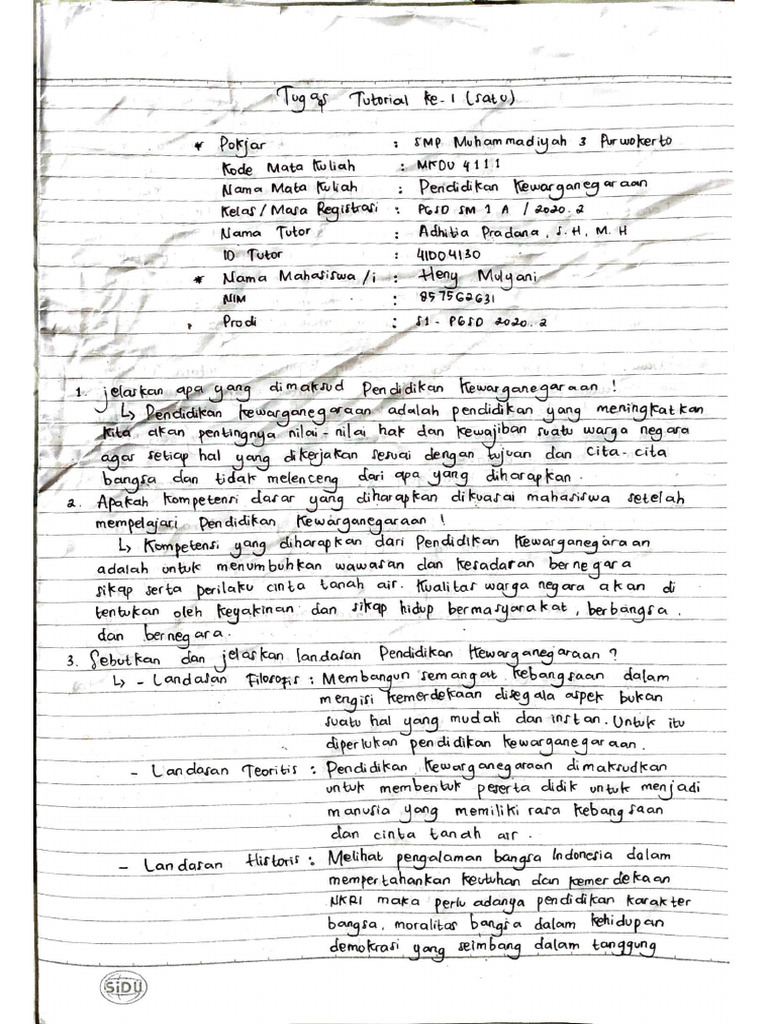 Tugas1 PKN | PDF