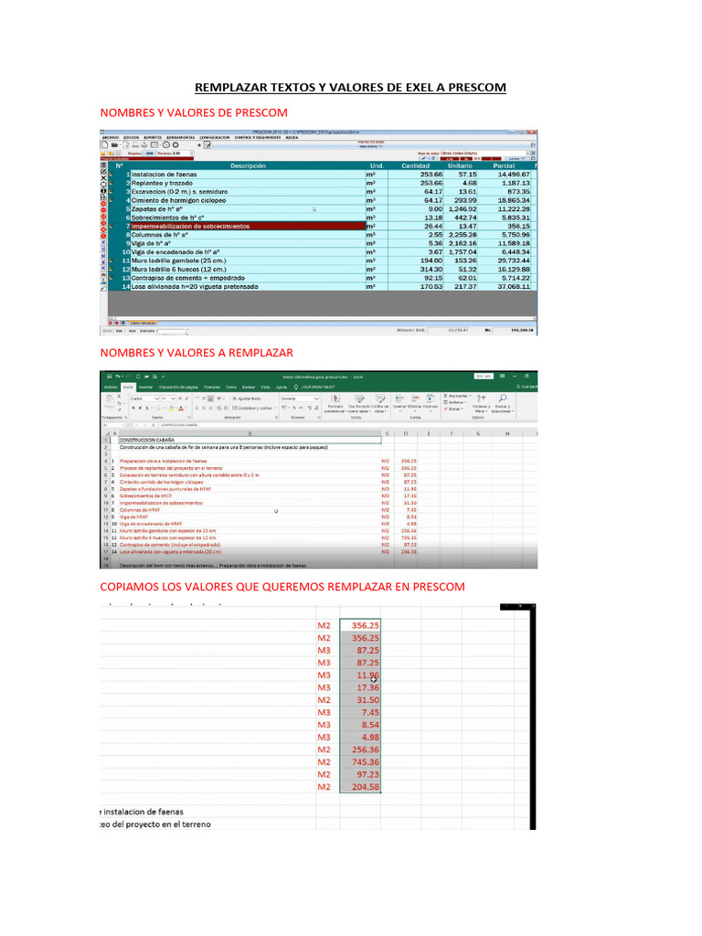 Cambio de Nombres y Valores A Prescom | PDF