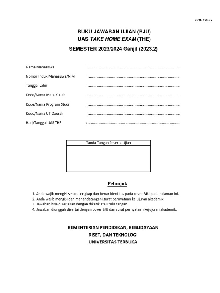 Naskah PDGK4305 The 1 | PDF